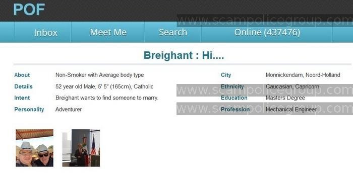 419 Scam/Romance Scam: FRANK MICHEAL SCOTT/ JAMES WILLIAM (Nigeria ...