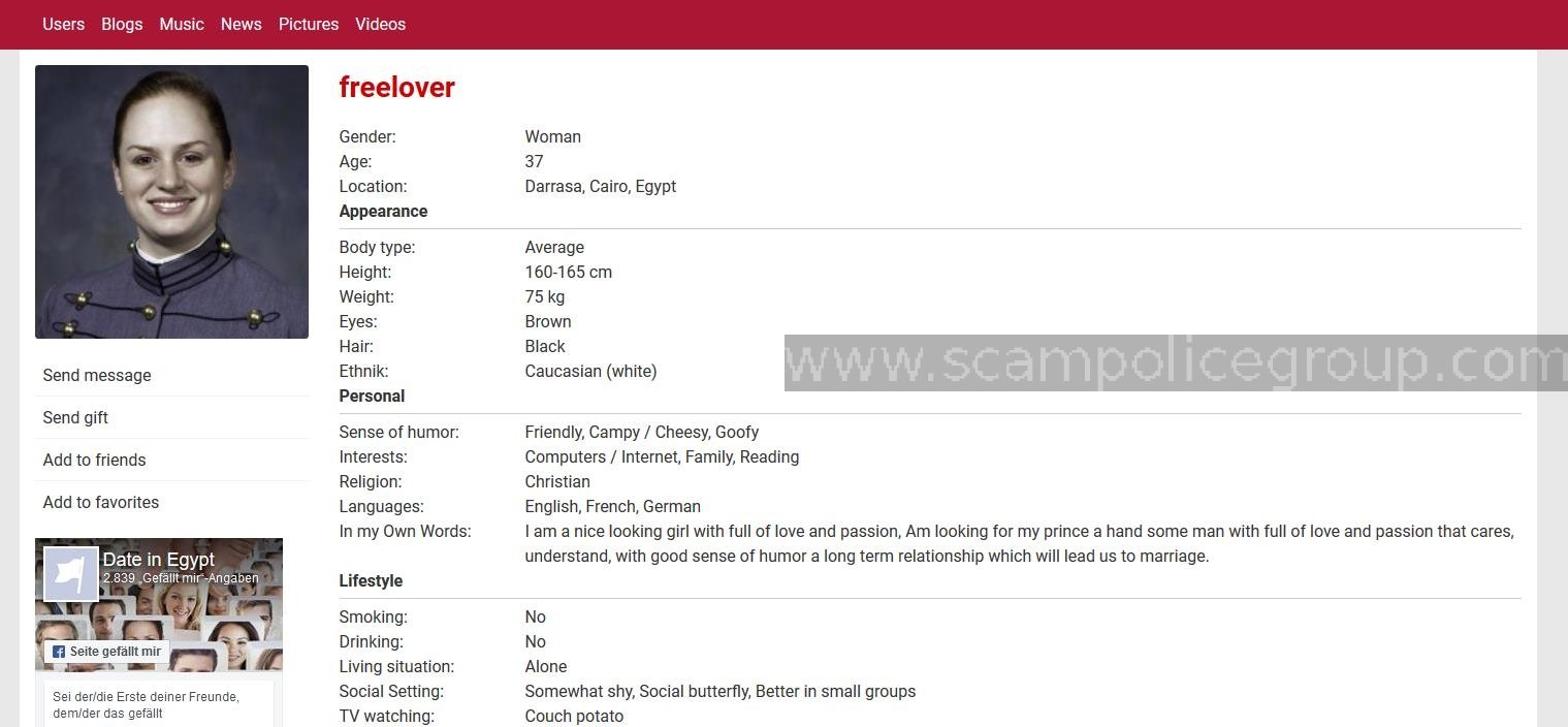 Romance Scam /Army Leave scammer: JENNIFER PEACE / LISA JASTER ...