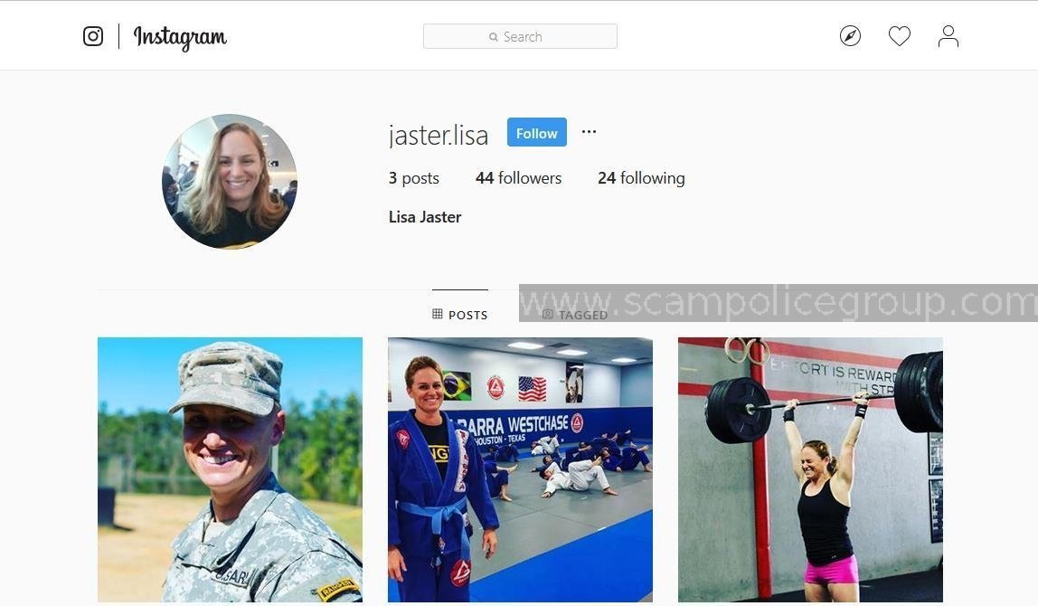 Romance Scam /Army Leave scammer: JENNIFER PEACE / LISA JASTER ...