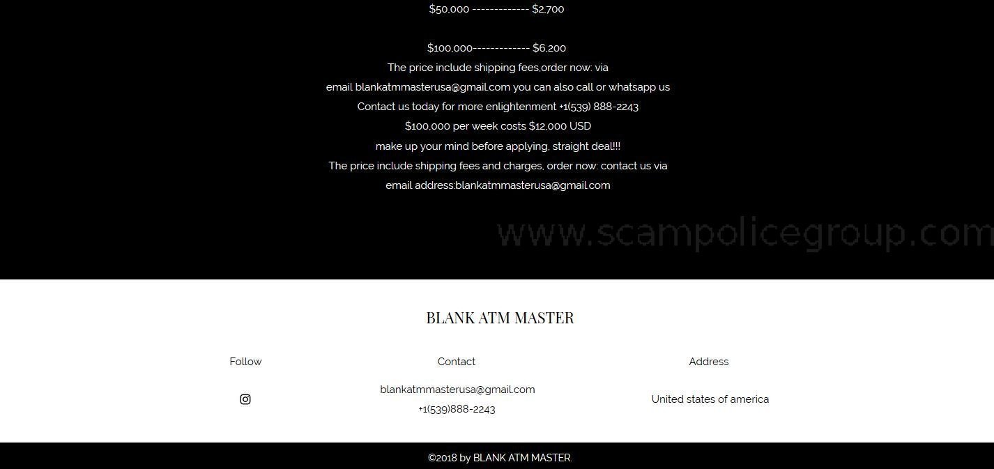 SPAM: Advance Fee Fraud/Phishing: BLANK ATM MASTER USA DATABASE ...