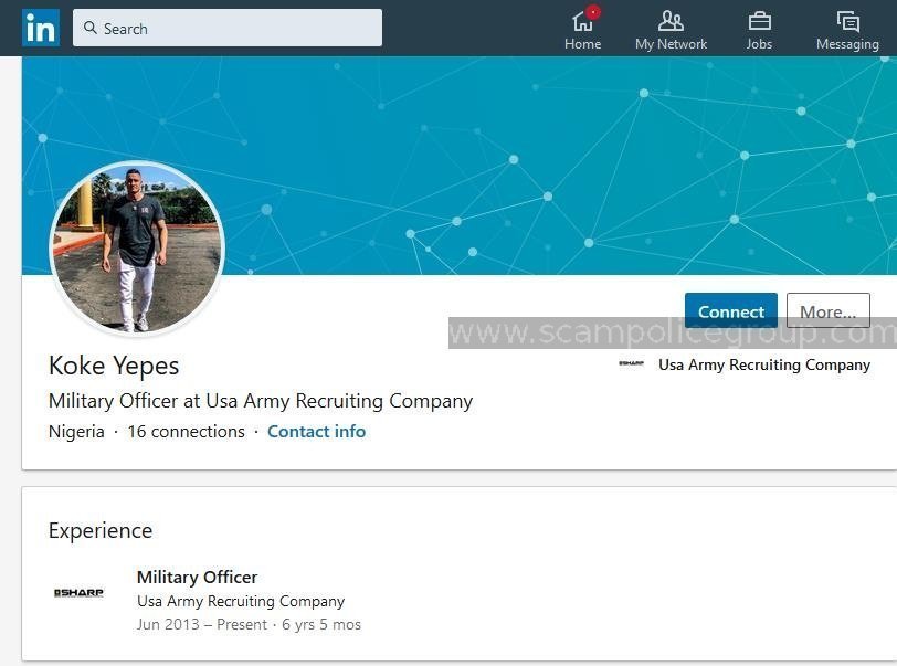 Romance Scam/Army Leave Scammer/Phishing: JONATHAN ACOSTA – Scampolice ...