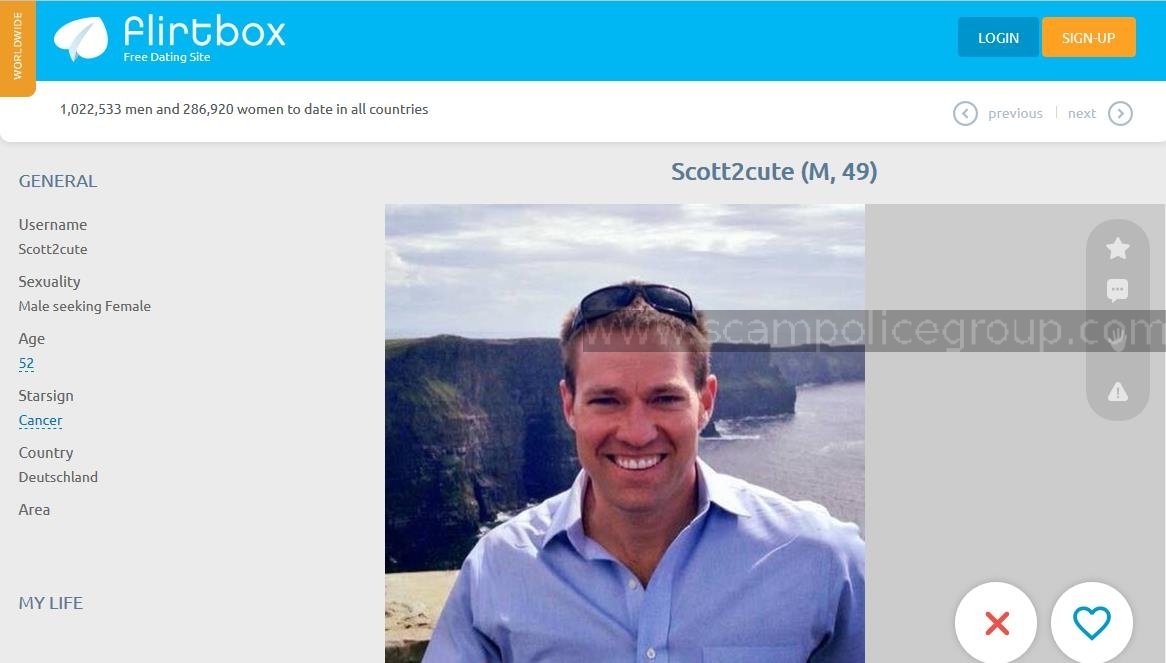 Romance Scam/Army Leave scammer: BENOIT PETERSON - Scampolice Group