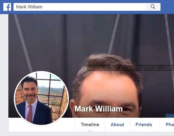 Romance Scam/Army Leave scammer /Phishing: MARK WILLIAM - Scampolice Group